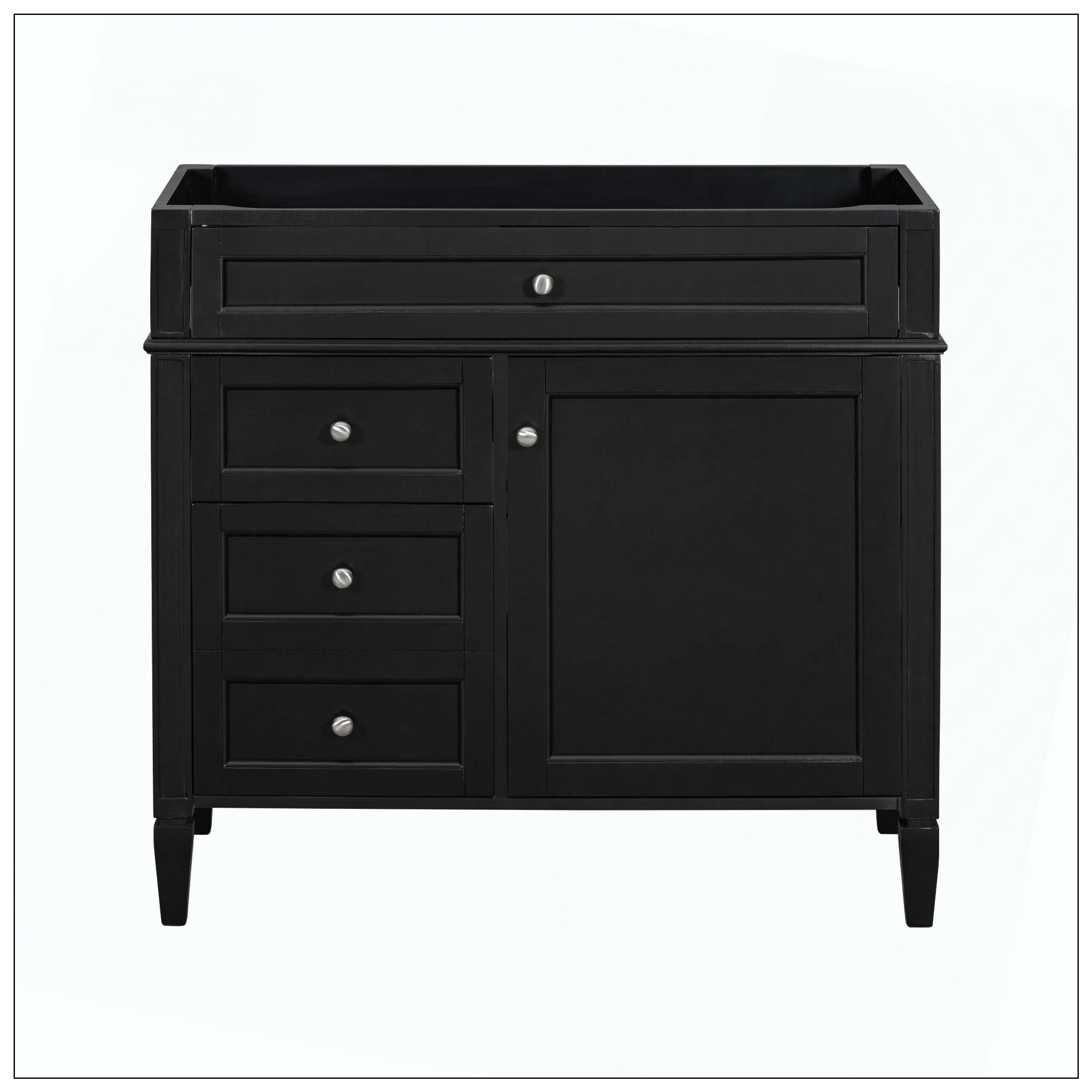 JBRHTWP8MQAPNM4E Modern Bathroom Storage Cabinet Solid Wood Frame 2 ...