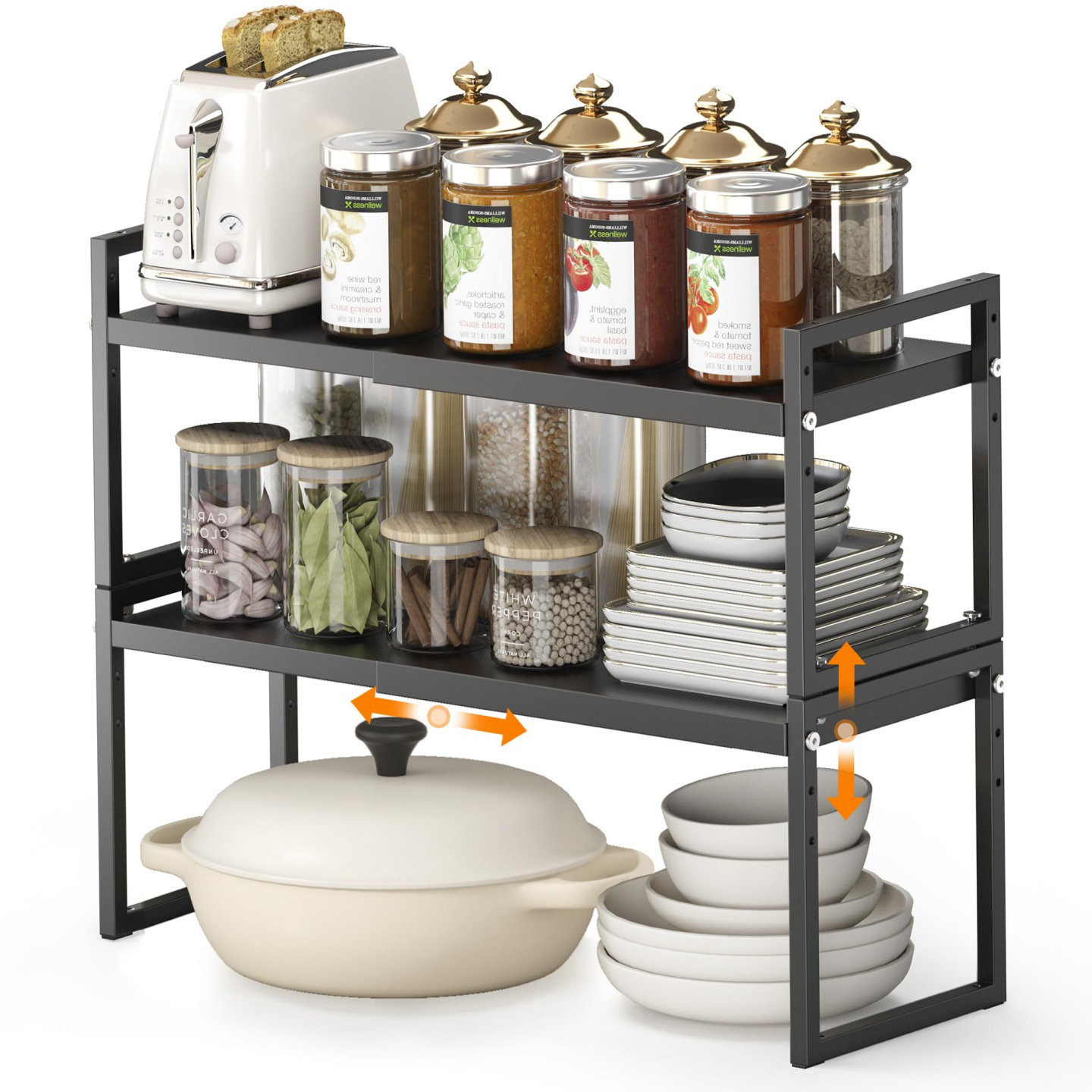 Latitude Run® Expandable kitchen Countertop Organizer | Wayfair