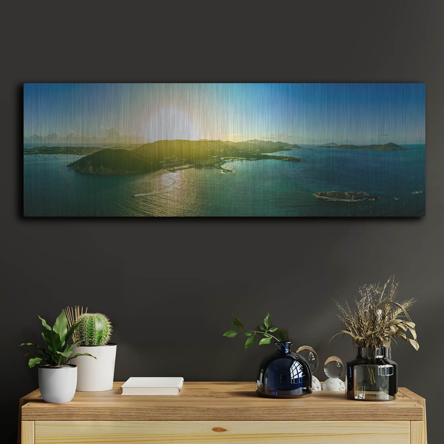 Dovecove St Thomas USVI Sunset', Metal Wall Art, 36"x12" - Wayfair Canada