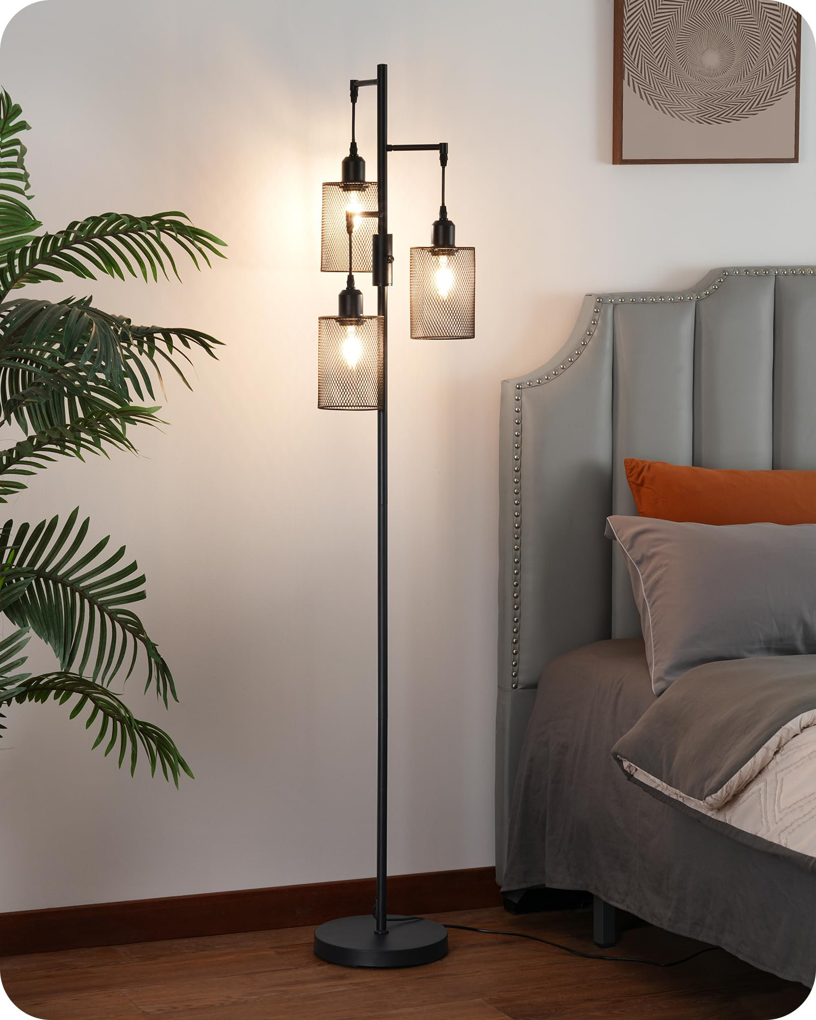 Brayden Studio Antwoine 163cm Black Floor Lamp | Wayfair.co.uk