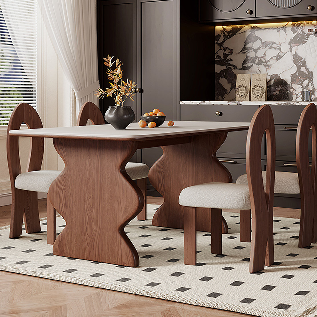 Orren Ellis Keiston Rectangular 55.12'' L x 31.5'' W Dining Set | Wayfair
