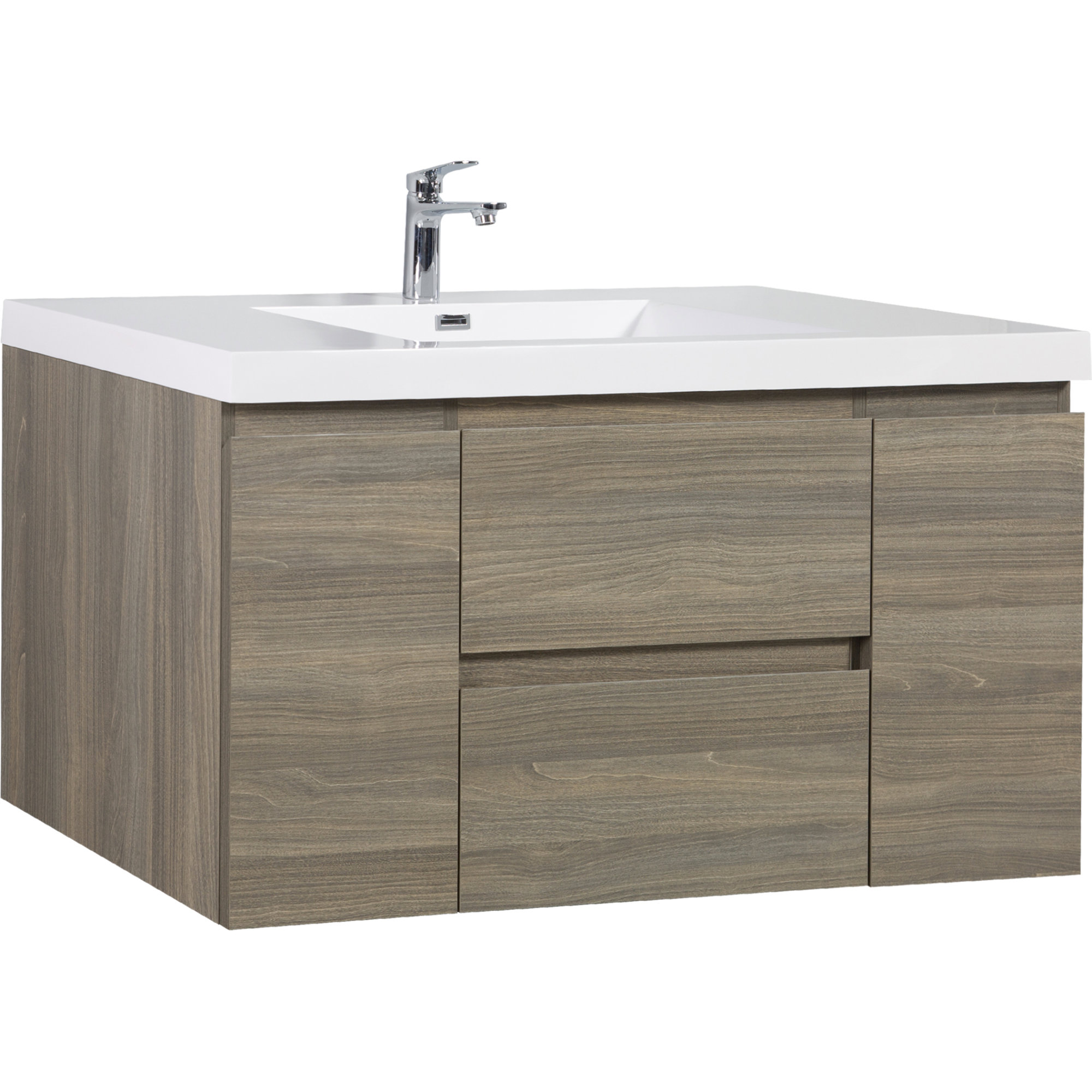 Latitude Run® '' Floating Bathroom Vanity With Resin Sink, Wall-mounted ...