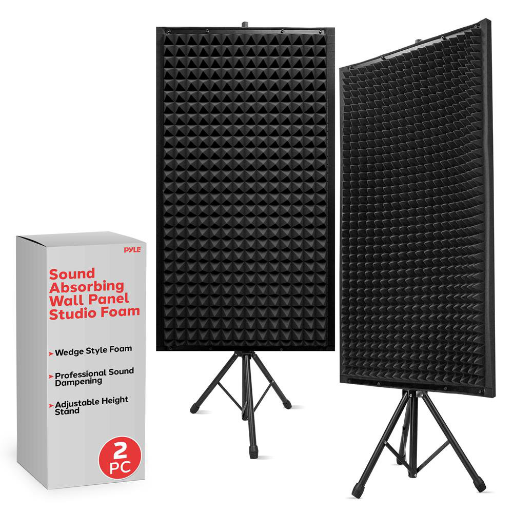 Pyle Sound Reducing Foam Wall Panels (2), Professional Studio Acoustic ...