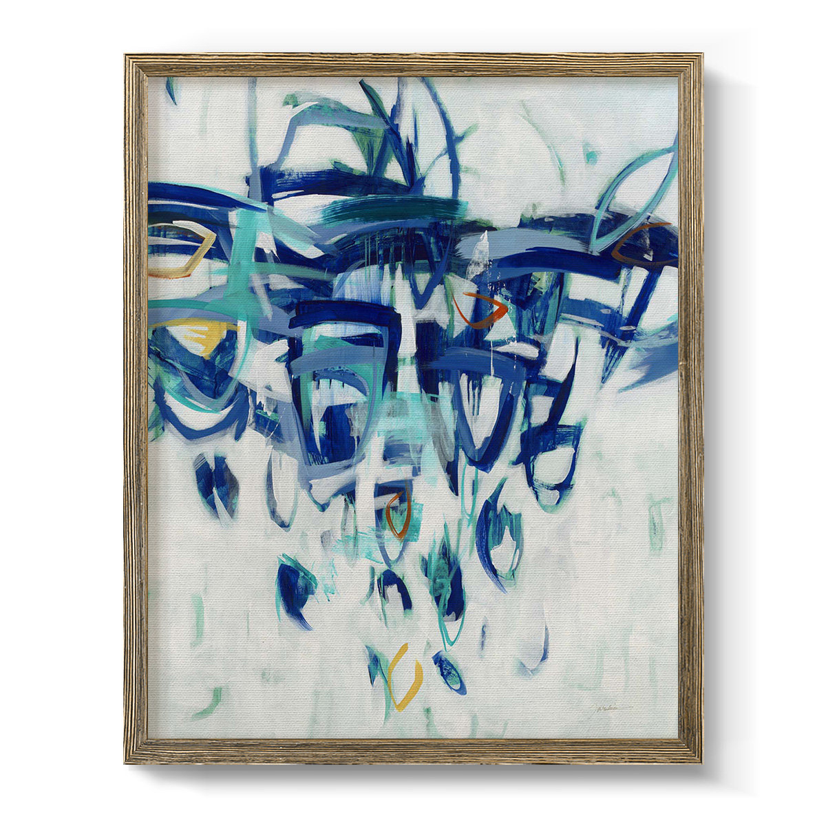 Wrought Studio™ Horizontal Bands II Framed Print | Wayfair