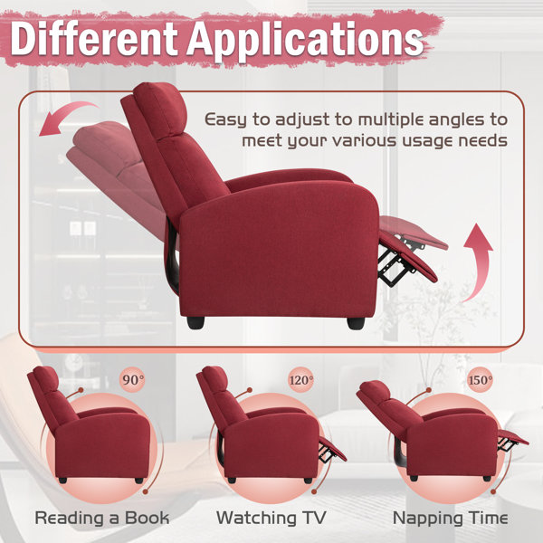 Red Barrel Studio® Neecy Upholstered Recliner & Reviews | Wayfair