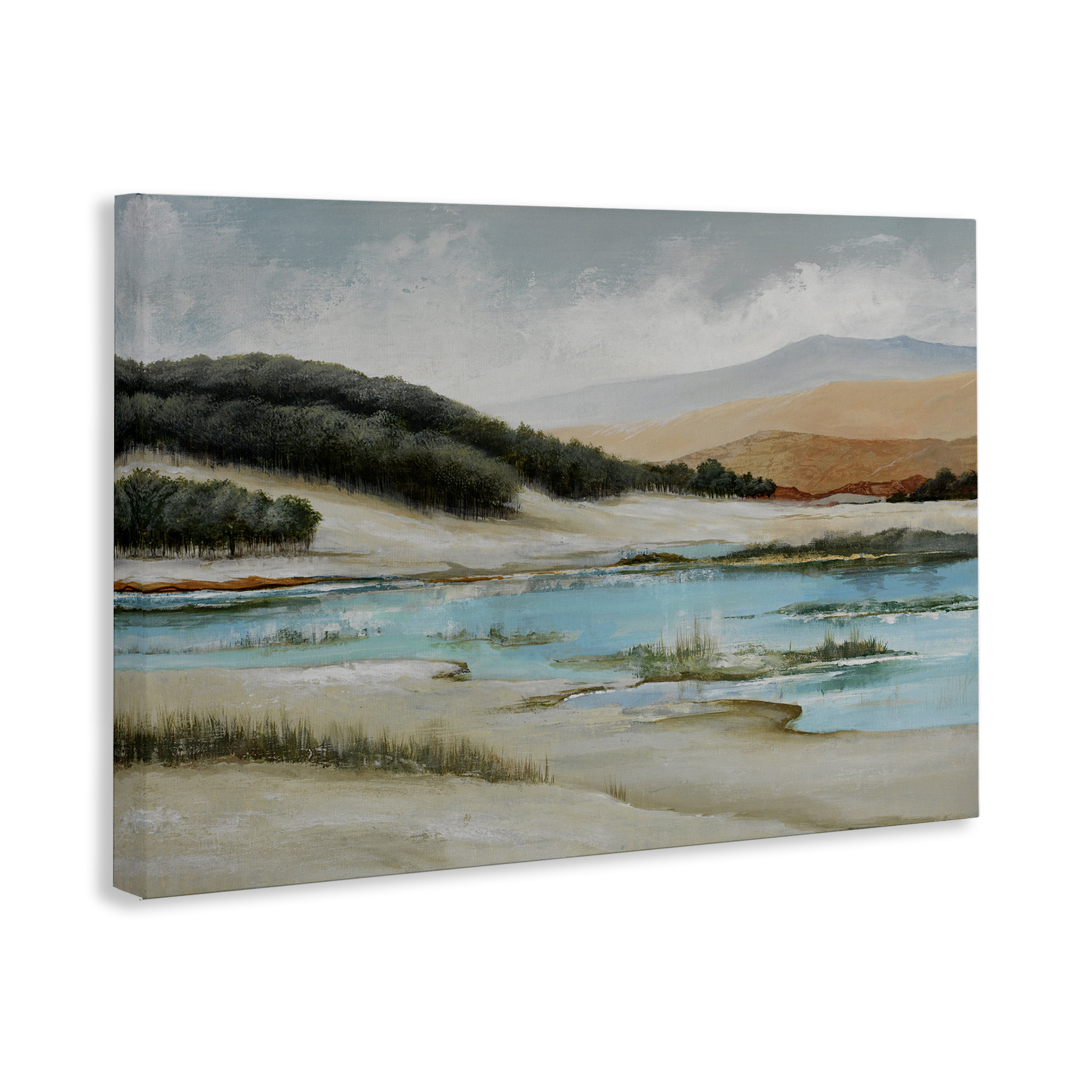 Winston Porter River's Edge Landscape Canvas Wall Art by Max Maxx | Wayfair