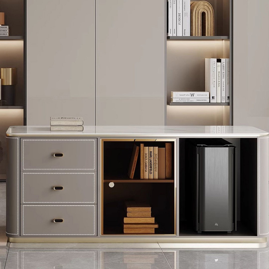 Furnire Lewi Grey L-Shaped Manufactured Wood desks - Wayfair Canada