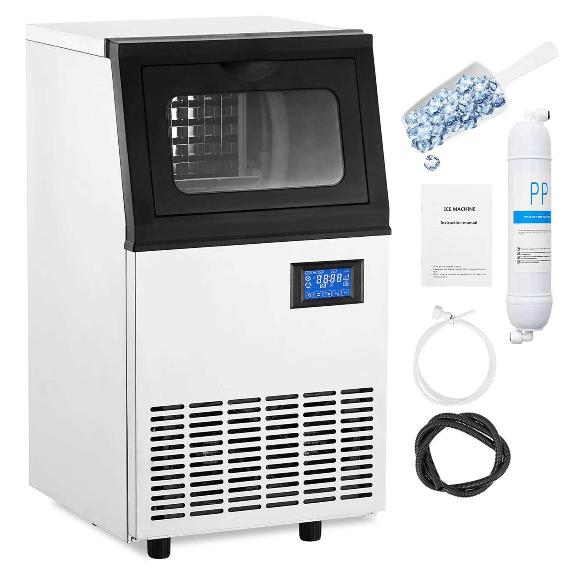 gaomon Commercial Ice Maker Machine - 72LBS/24H Ice Maker Machine With ...