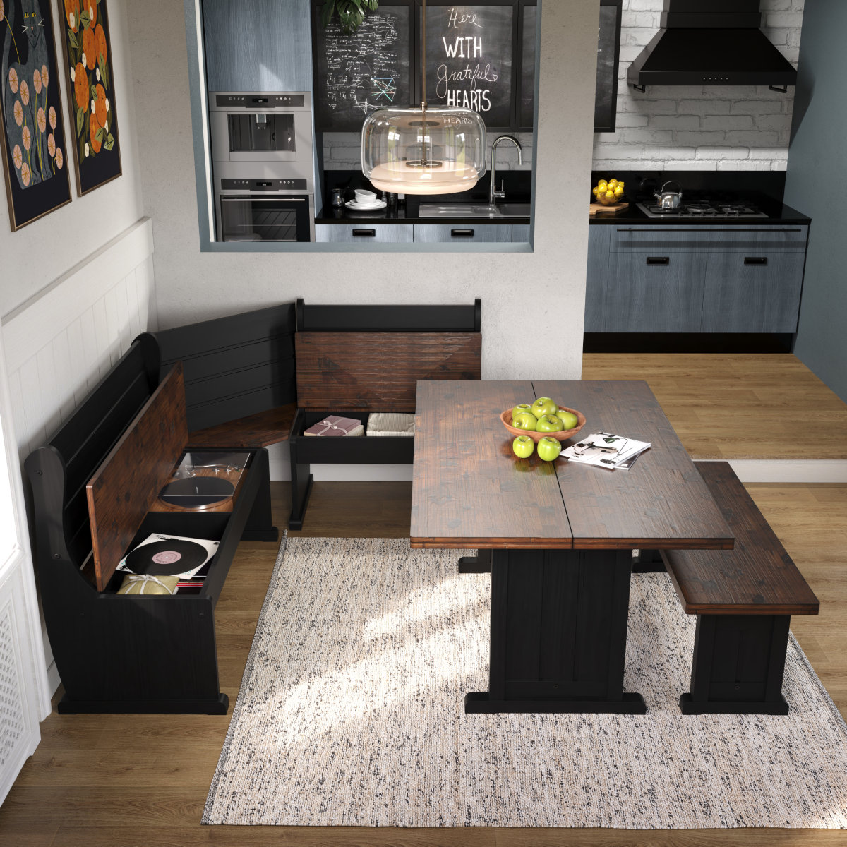 austin corner dining set
