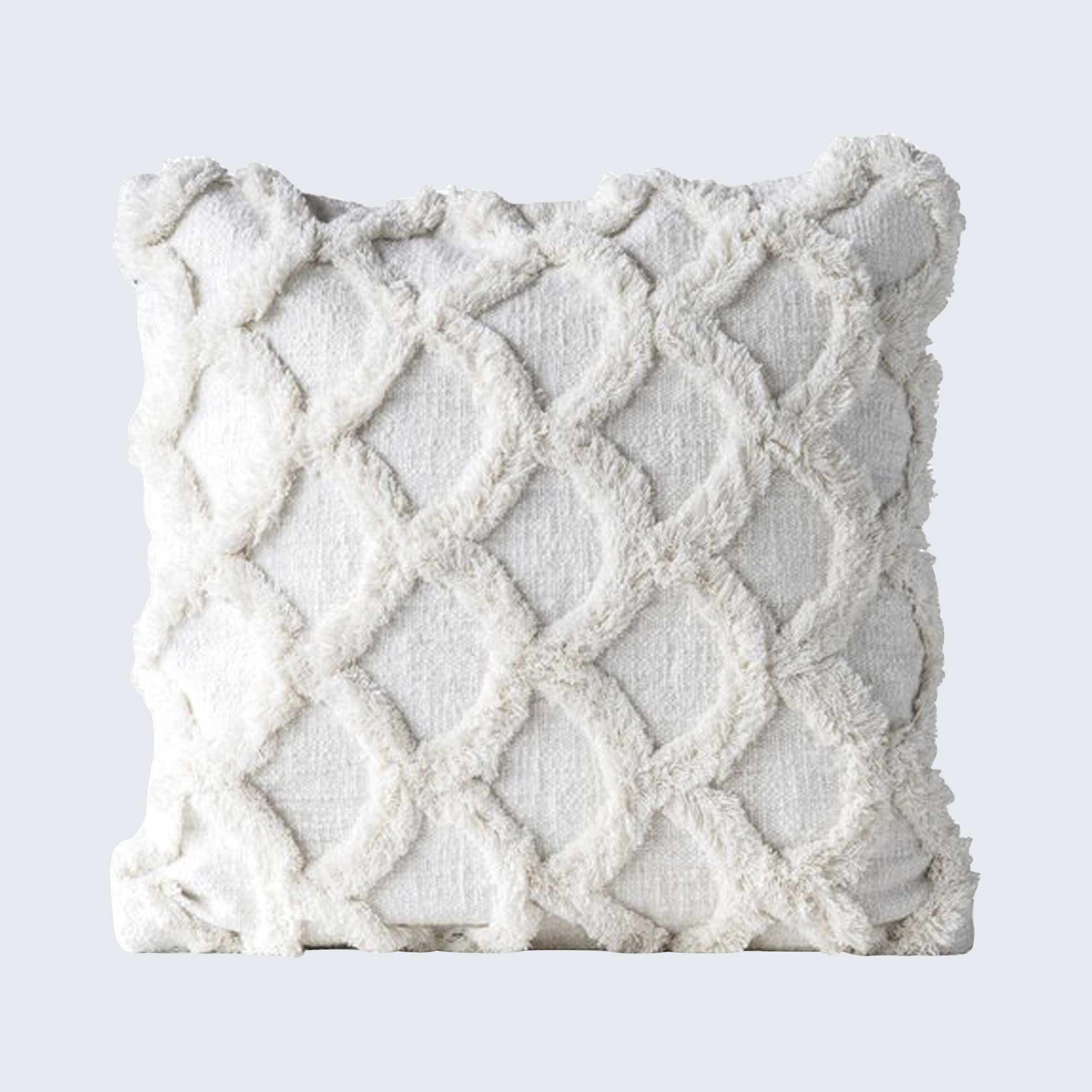 Kelly Clarkson Home Caitie Cotton Tufted Chenille Pillow with Scallop ...