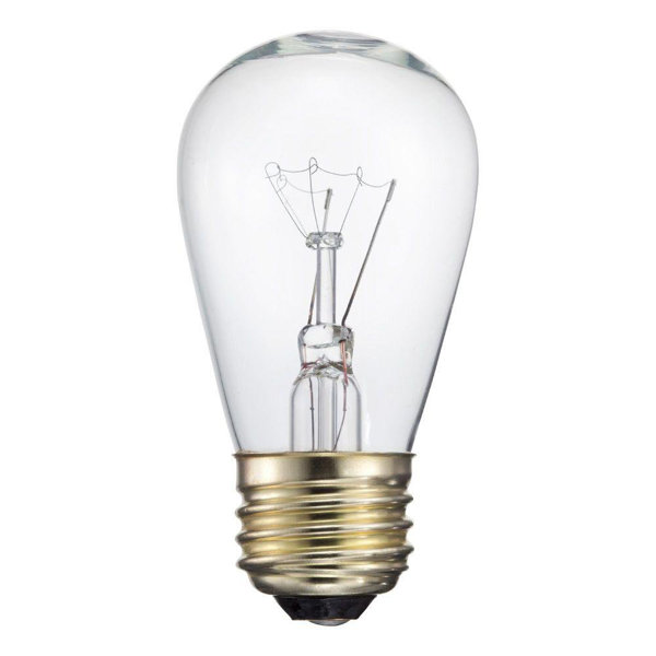 YI LIGHTING LED 25-Pieces Clear 11-Watt S14 Incandescent Light Bulb ...
