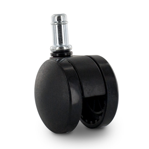 Outwater 2" Wheel Diameter | Black Nylon Swivel Non Hooded Twin Wheel ...