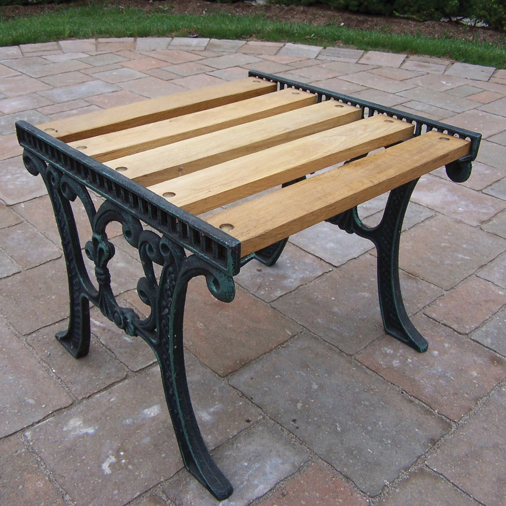 Oakland Living Stone Art Solid Wood Side Table & Reviews | Wayfair