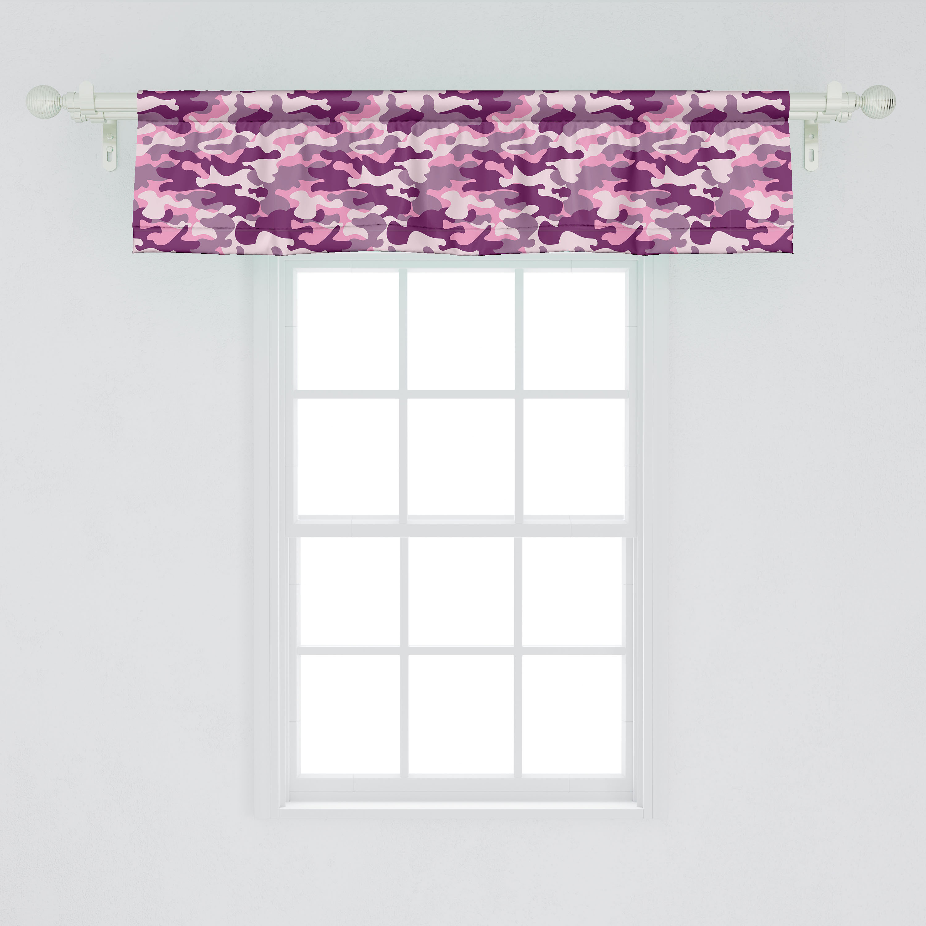 Ambesonne Abstract Valance Pack of 2 Army Camouflage Patterns 54"X12 ...