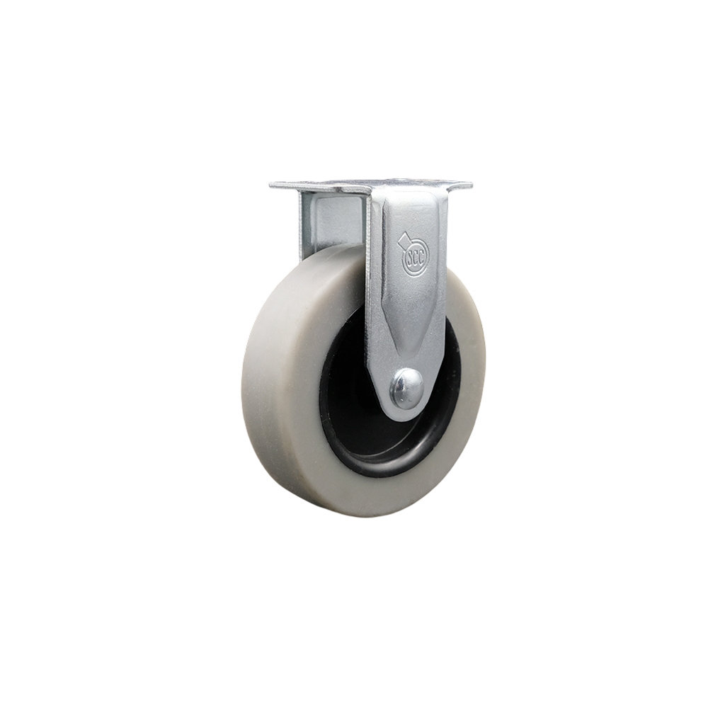 Service Caster Thermoplastic Rubber Top Plate Rigid Caster | Wayfair