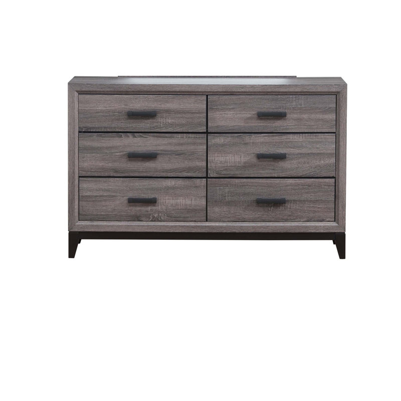 Lark Manor™ Rustic Transitional Style 6 Drawer Dresser | Wayfair