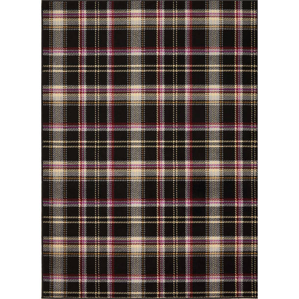 Union Rustic Huntur Plaid Rug & Reviews | Wayfair