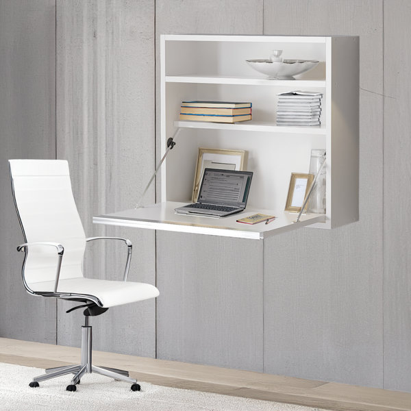 Latitude Run® Sahraoui 25'' W Floating Study Desk | Wayfair