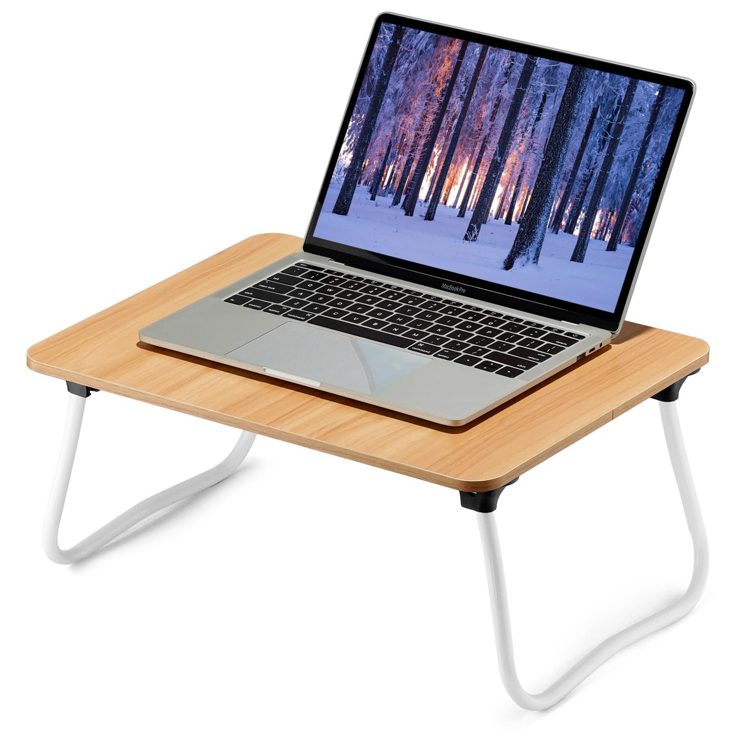 Ebern Designs Laptop Bed Desk, Foldable Lap Table, Portable Study Table ...