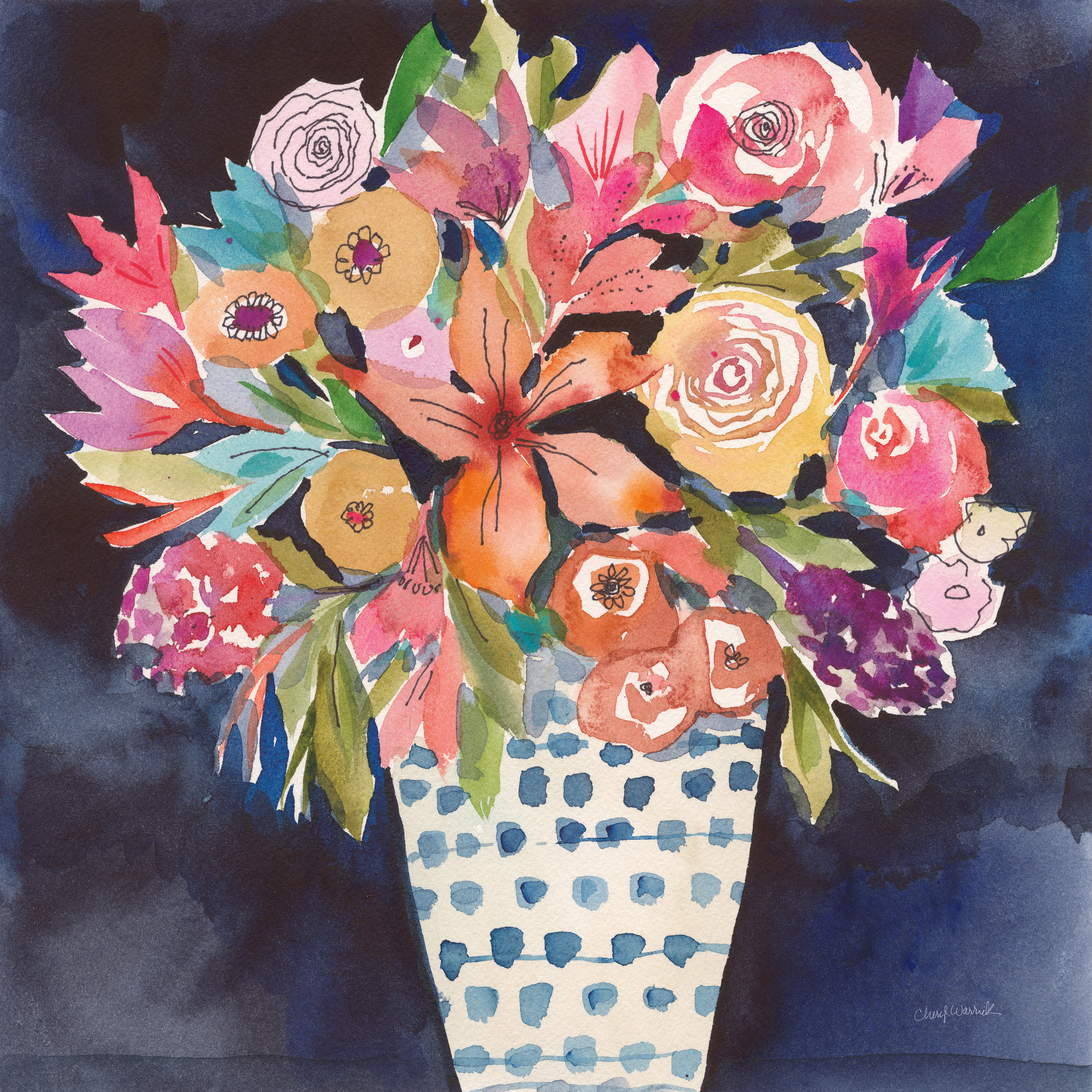 Winston Porter Floral Beauty VI On Canvas by Cheryl Warrick Print | Wayfair