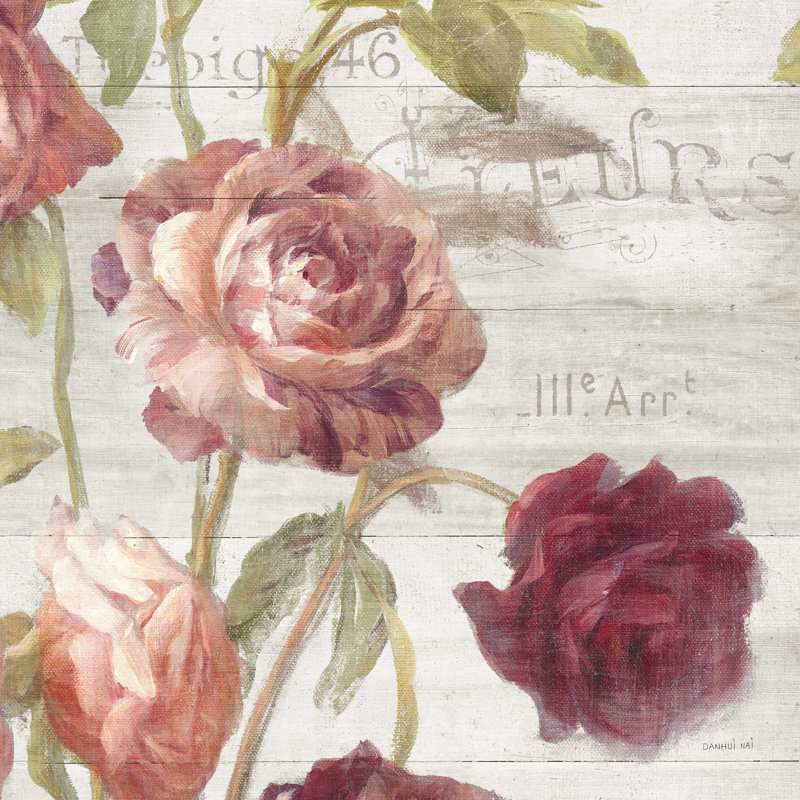 WayArt French Roses IV | Wayfair