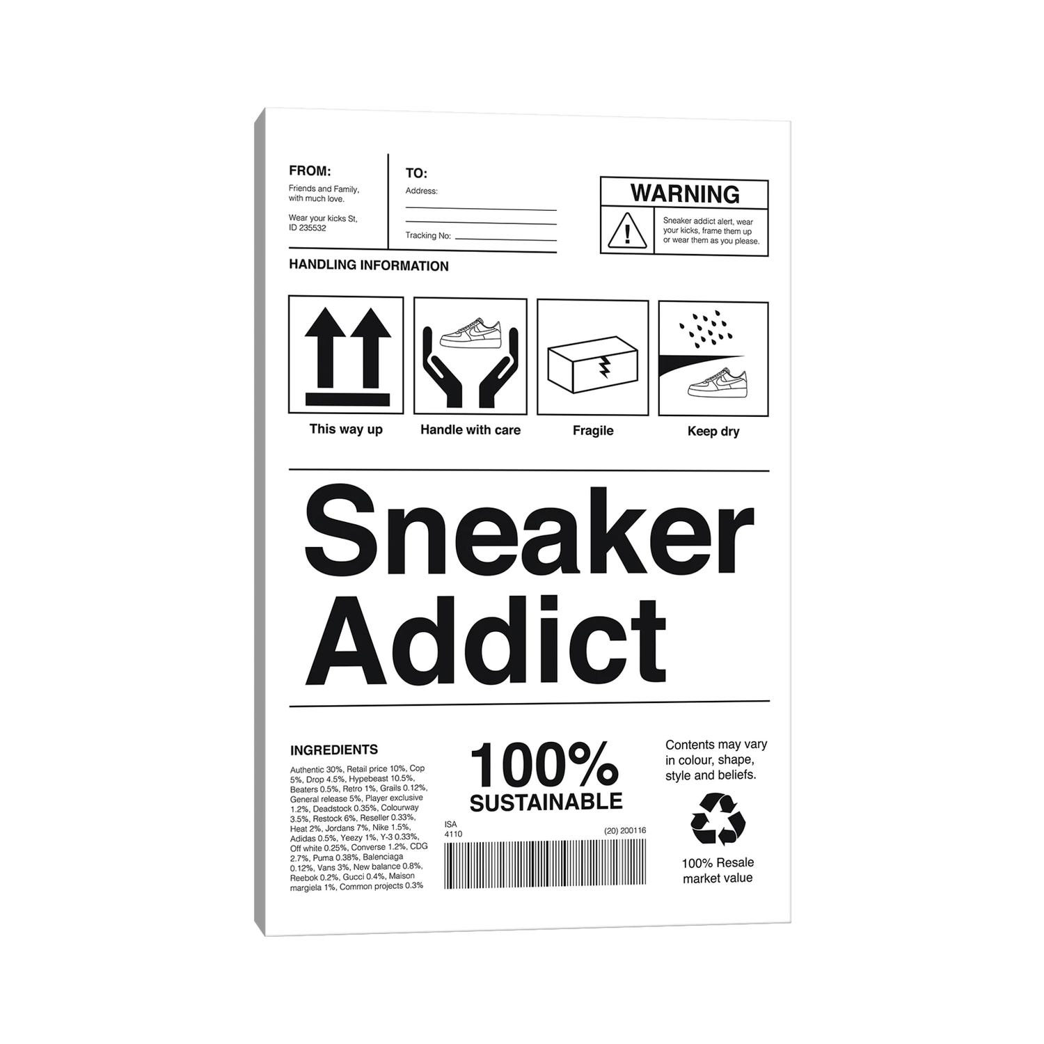 East Urban Home Sneaker Addict by - Wrapped Canvas - Wayfair Canada