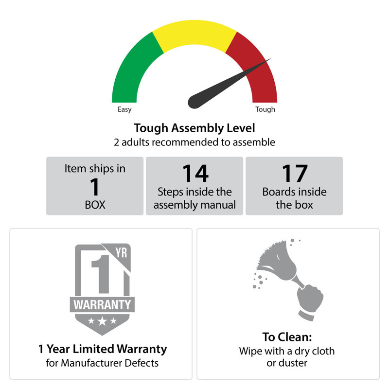 Novogratz Bushwick Wardrobe with Mirror | Wayfair