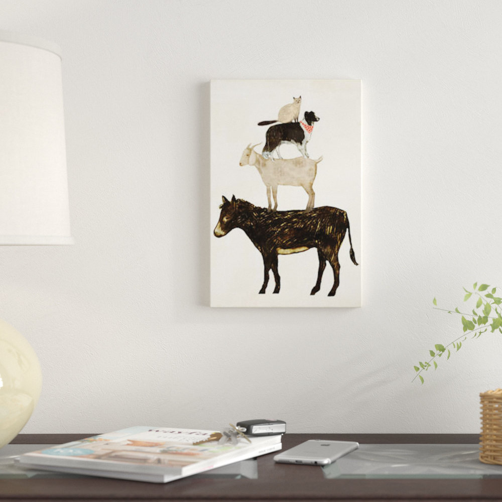 East Urban Home 'Barnyard Buds VI' Graphic Art Print on Canvas ...