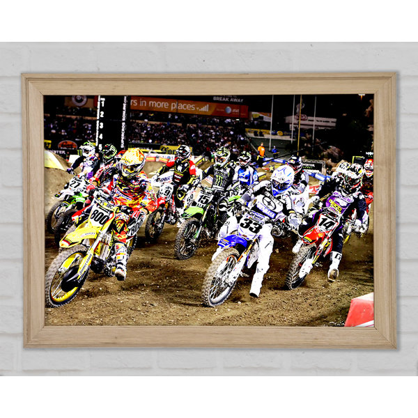 Brayden Studio Ama Motorcross - Single Picture Frame Print | Wayfair.co.uk