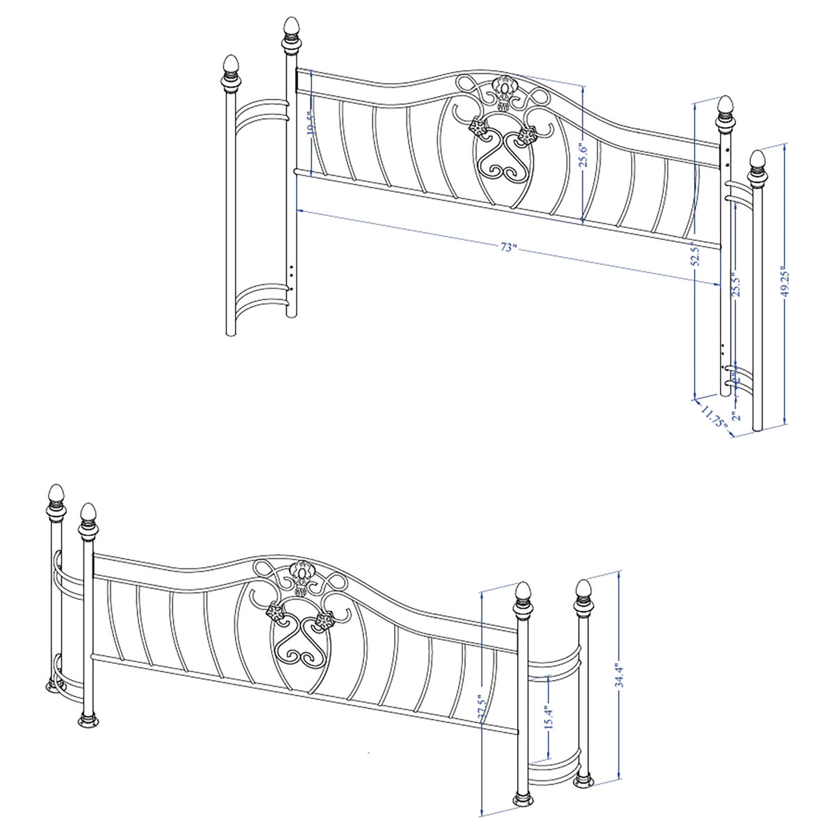 Alcott Hill® Eddins Panel Bed & Reviews | Wayfair