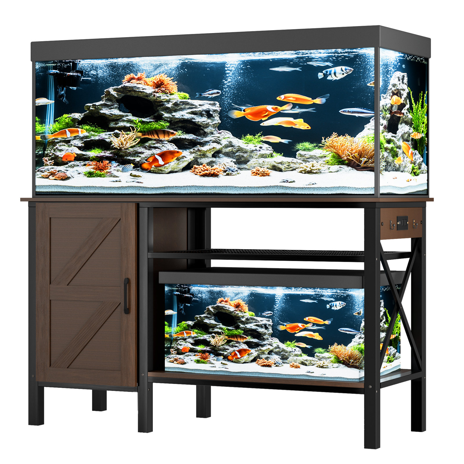 Archie & Oscar™ Modern Fish Tank Aquarium With Storage Cabinet | Wayfair