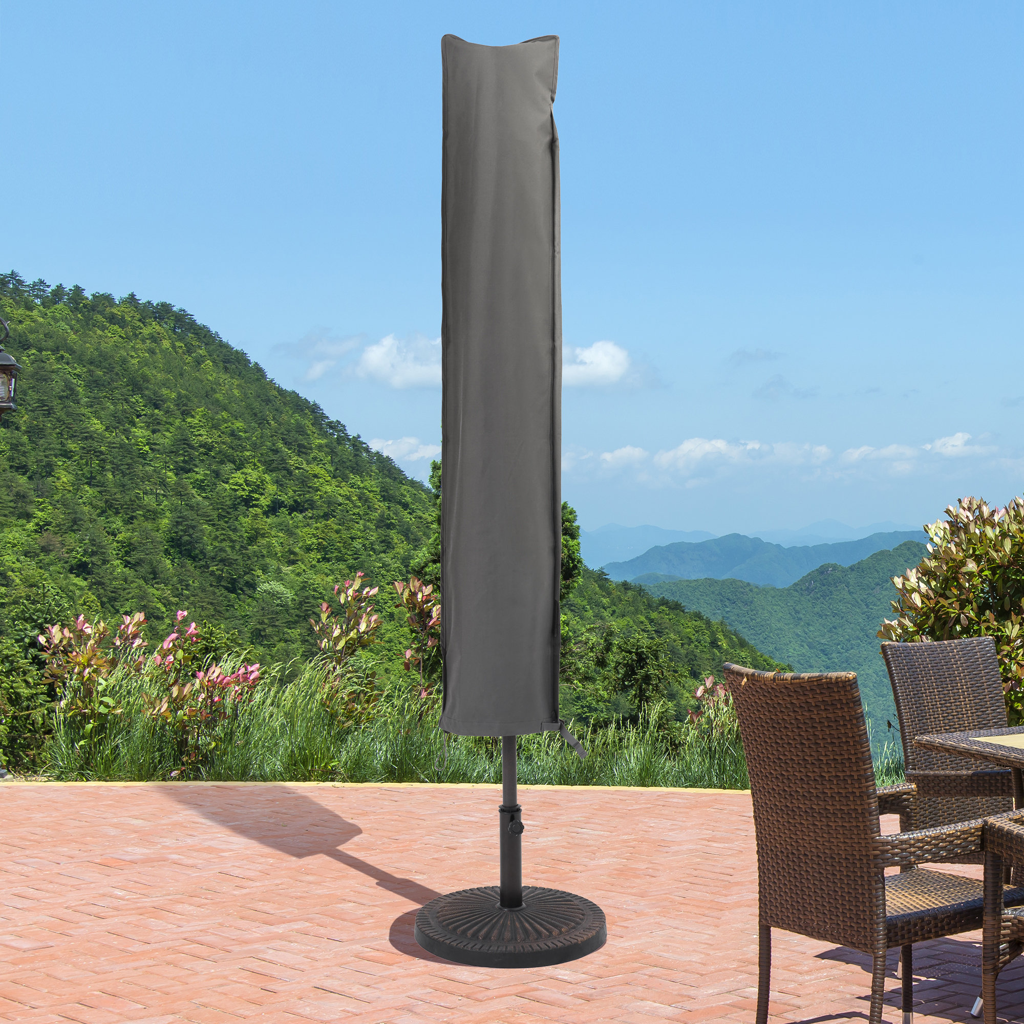 Arlmont & Co. Deck Water Resistant Patio Umbrella Cover & Reviews | Wayfair