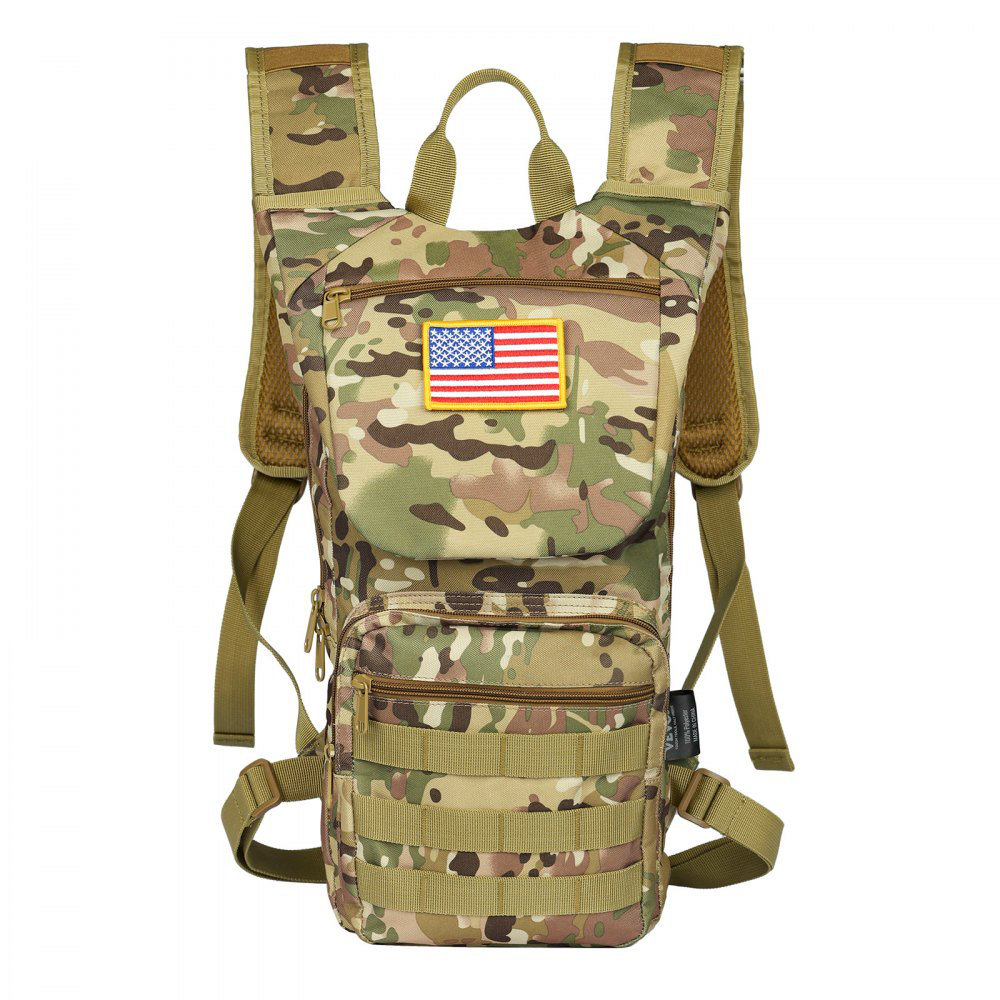17 Stories Tactical Molle Hydration Pack Backpack 3L Water Bladder ...