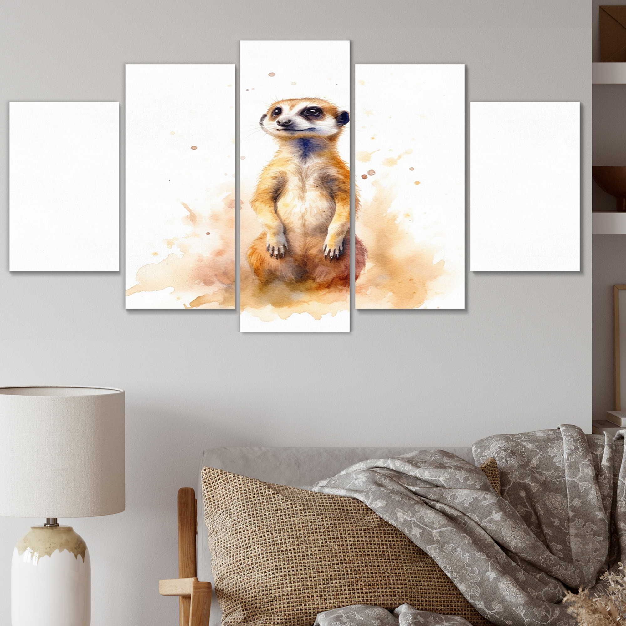 Design Art Meerkat Watchers I - Animals Metal Wall Decor Set - Wayfair ...