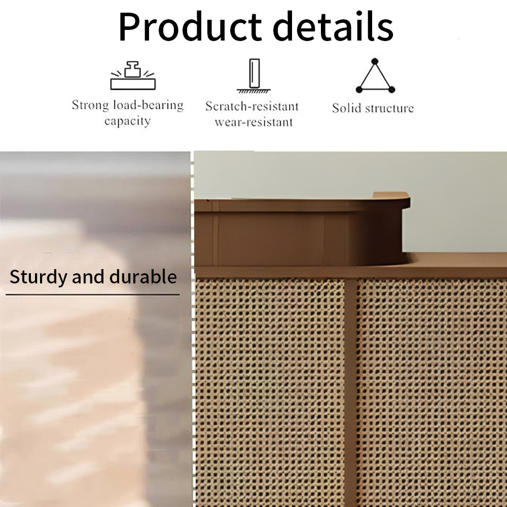 Artistic Soul XKX Premium Furniture Rectangular Modern Front Desk ...