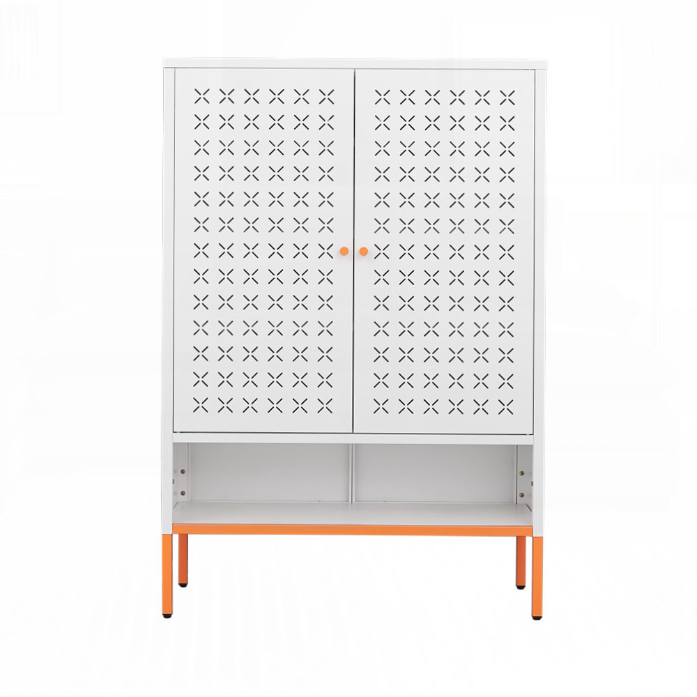 Hokku Designs Shoe Cabinet with Ventilated Base and Dual-Opening ...