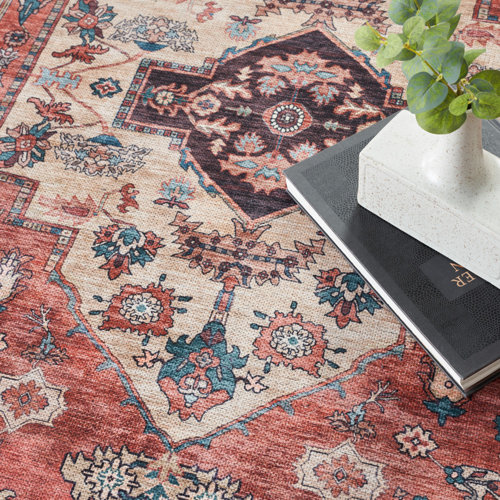 Birch Lane™ Lisle Machine Washable Oriental Rug & Reviews | Wayfair