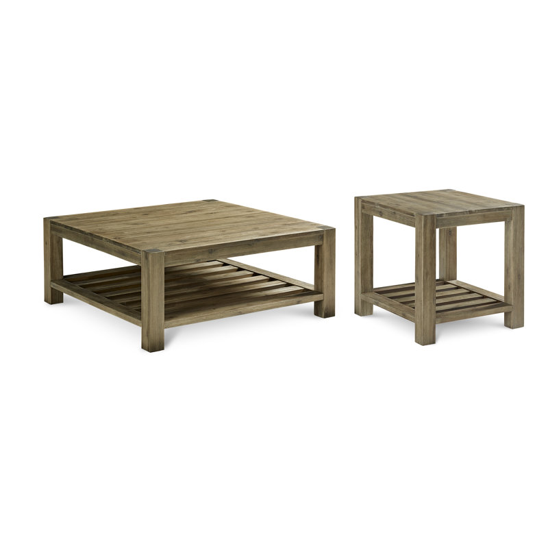 Loon Peak® Ermenek 25'' tall Solid Wood End Table | Wayfair