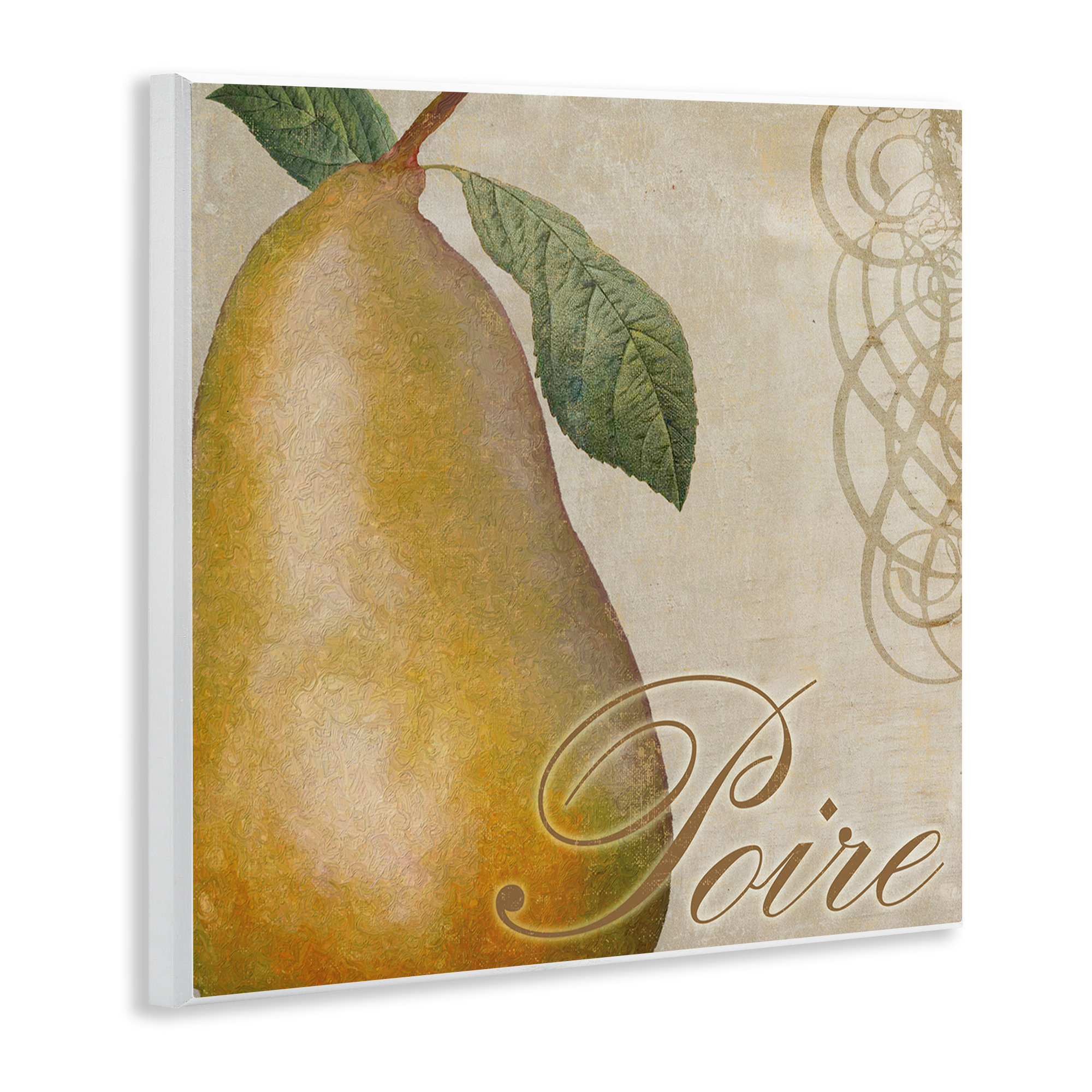 Fleur De Lis Living Vintage French Pear Wall Plaque Art by Sasha | Wayfair