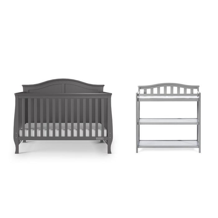 Child Craft Camden Convertible Crib and Changing Table 2-Piece Nursery ...