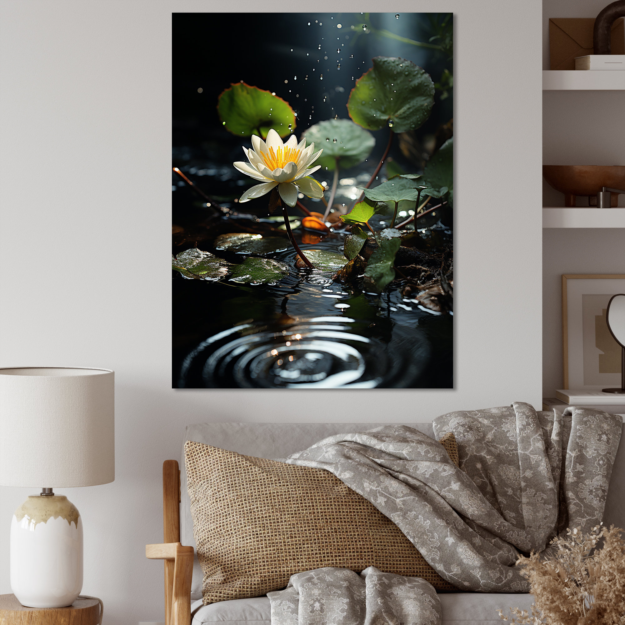 Ebern Designs Yellow Green Manatee Portrait Vibrant On Canvas Print ...