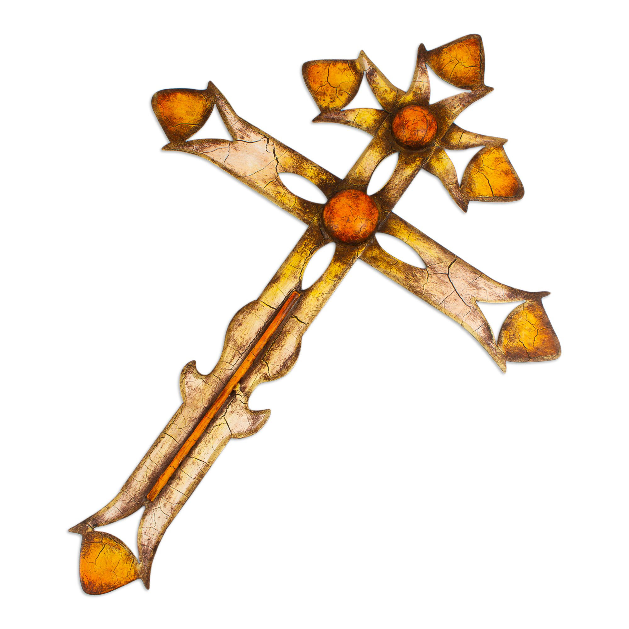 Trinx Handmade Solar Cross Steel Wall Art - Wayfair Canada