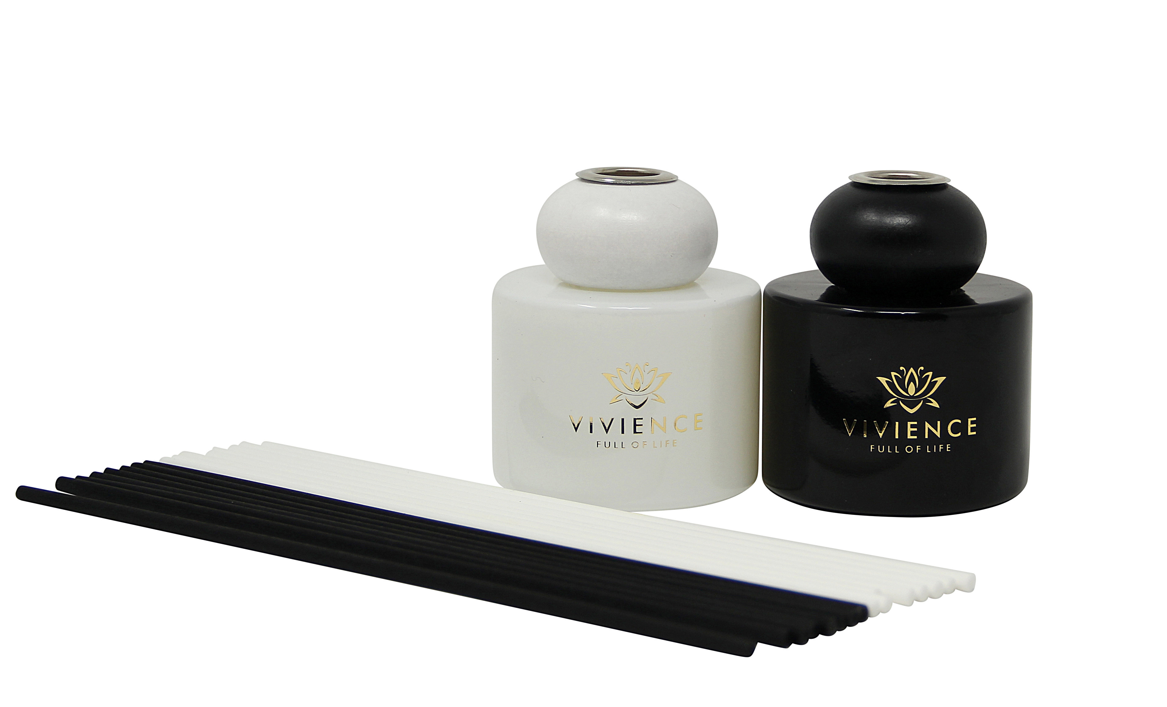 Vivience Set Of 2 Diffusers - Black, White & Reviews | Wayfair