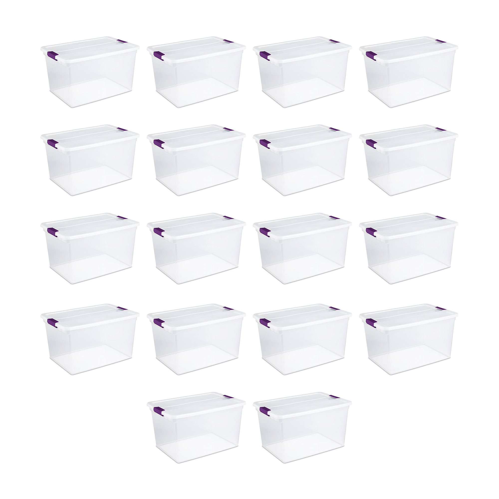 Sterilite Clear View Storage Container Tote w/ Latching Lid & Reviews ...