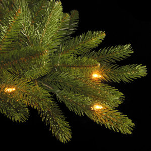The Holiday Aisle® Grande Fir Medium Tree with Clear Lights & Reviews ...