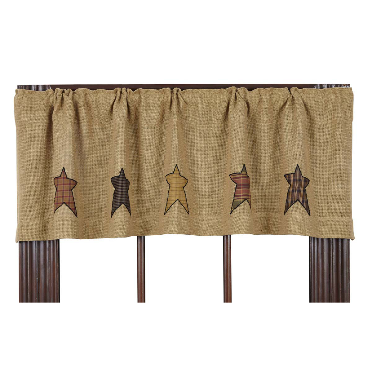 August Grove® Applique Star 60" Window Valance & Reviews | Wayfair