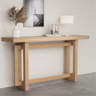 Latitude Run® Oak Narrow Entryway Table 58.63inch For Living Room ...