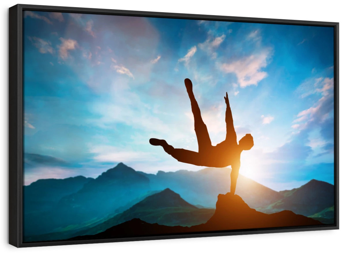 Latitude Run® Mountain Jump Canvas Print | Wayfair