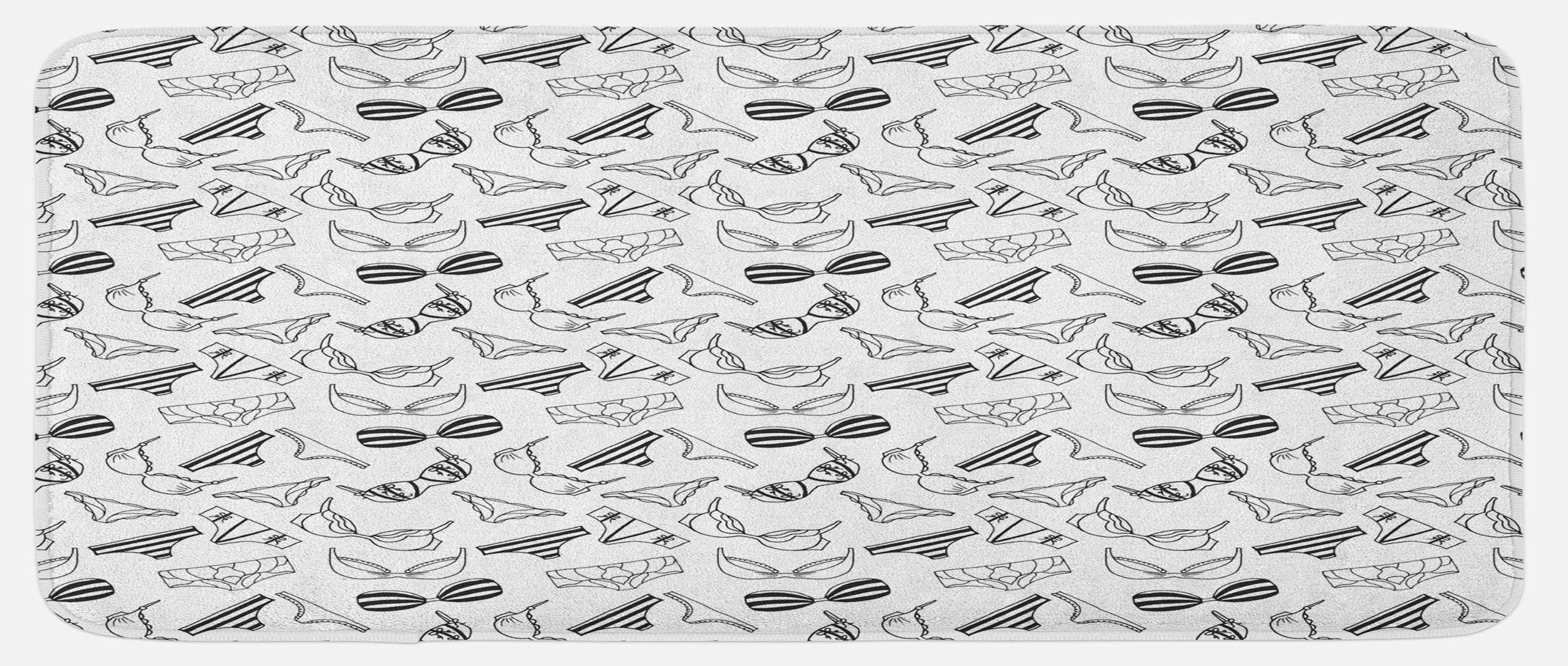 East Urban Home Lingerie Underwear Pattern Bras And Panties Doodle ...