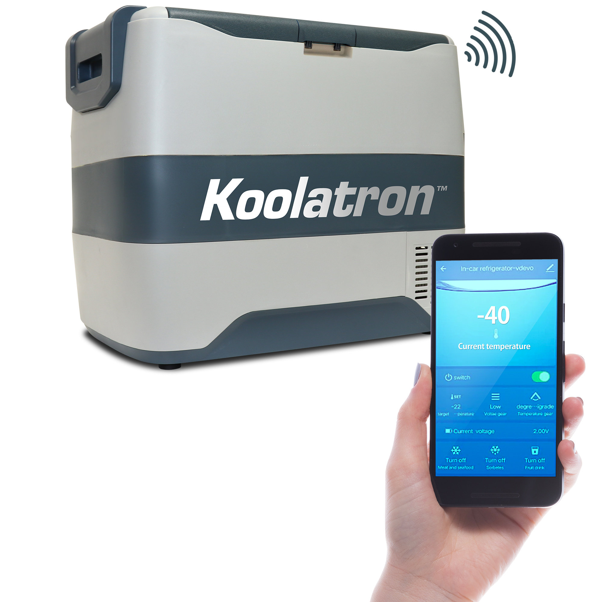Koolatron Réfrigérateur / congélateur portatif Koolatron 12V avec Bluetooth 42 pte (40L ...